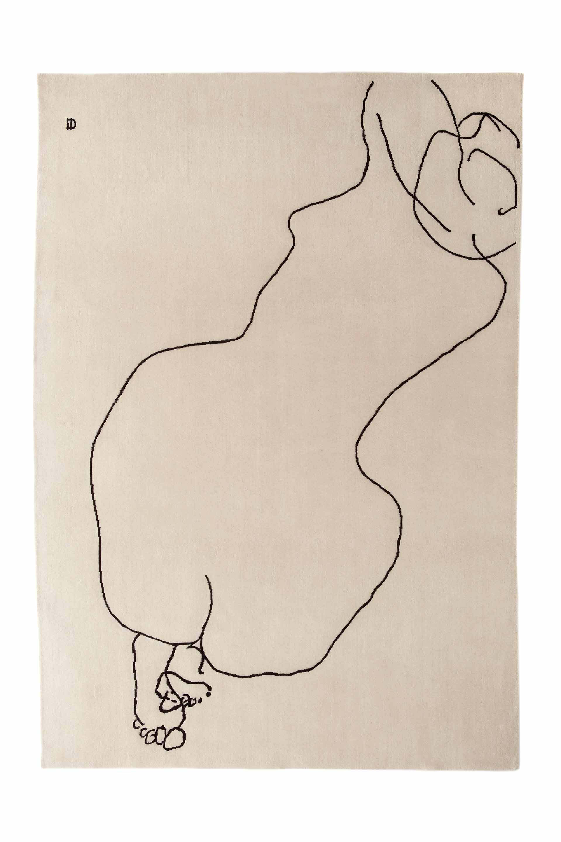 Chillida Wool Rug Human Figure 1948 - nanimarquina